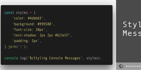 Styling Console Messages Dev Community 👩‍💻👨‍💻 Rlearnjavascript