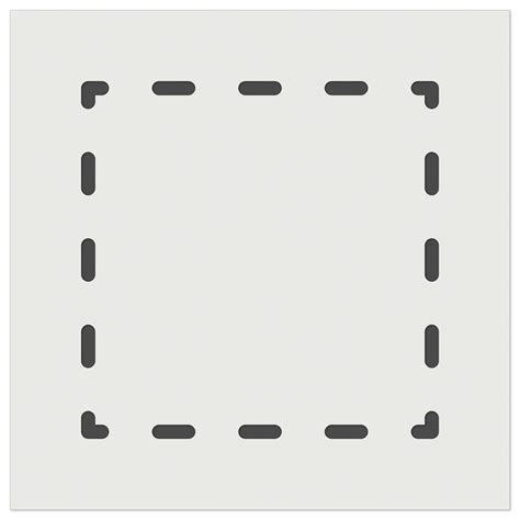 Dashed Square Outline Wall Cookie Diy Craft Reusable Stencil Michaels
