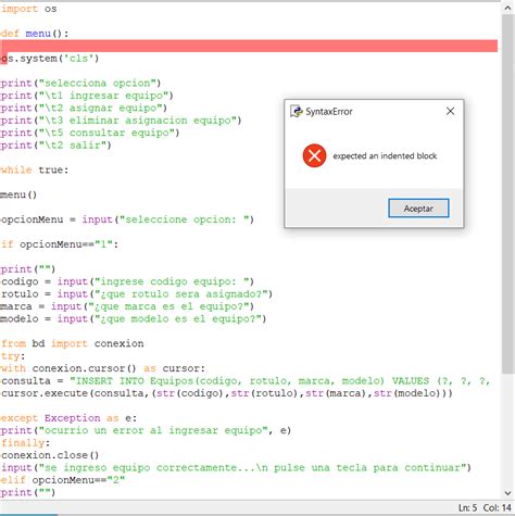 Python Consulta Sobre Errores En Mi Codigo