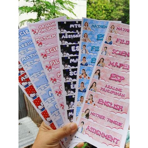 Subject Sticker Notebook Label Shopee Philippines