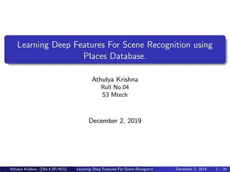 Places Database Ppt