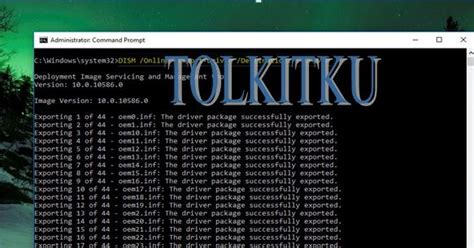 Cara Mudah Backup Driver Di Windows 10 Menggunakan CMD TOoLKiTku