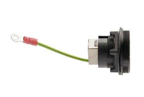 Front Panel Mount Connector PX Series CAT E Shielded Coupler Plus