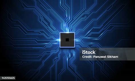 회로 기판 기술 배경 중앙 컴퓨터 프로세서 Cpu 개념 마더 보드 디지털 칩 컴퓨터 칩에 대한 스톡 벡터 아트 및 기타 이미지 컴퓨터 칩 인공지능 테크놀로지 Istock