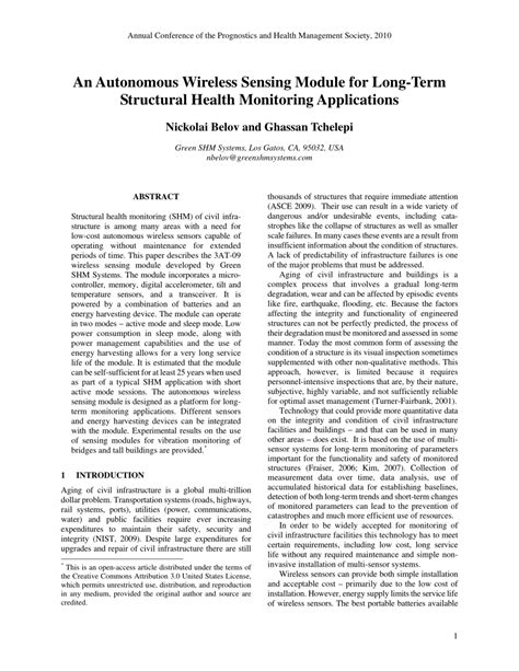 Pdf An Autonomous Wireless Sensing Module For Long Term Structural Health Monitoring Applications