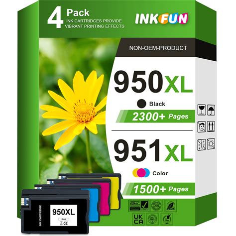 950xl And 951 Combo Packs Compatible For Hp 950 And 951 Ink Cartridges