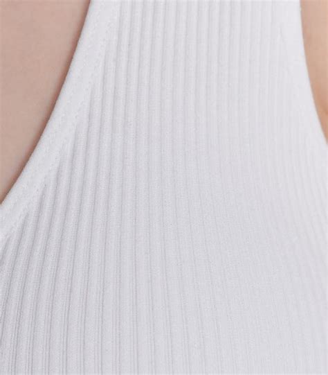 Lily Loves Plunge Rib Crop Top Style Lct28048 Target Australia