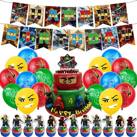 Buy Ninjago Party Decoration Simyron 30pieces Ninjago Birthday
