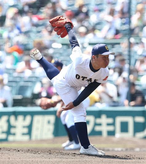 ＜二松学舎大付・札幌大谷＞ 先発する札幌大谷・森谷 （撮影・亀井 直樹） ― スポニチ Sponichi Annex 野球