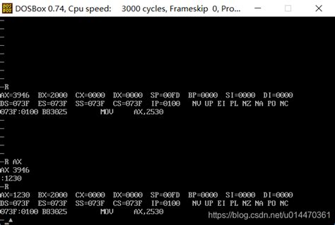 汇编debug调试指令与解析debugexe中sp的用法 Csdn博客