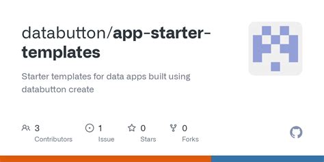 Github Databuttonapp Starter Templates Starter Templates For Data Apps Built Using