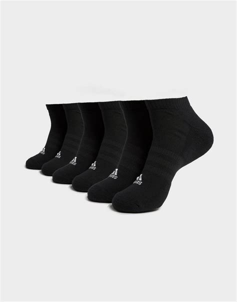 Black Adidas Low Cut Socks 6 Pack Jd Sports Nz