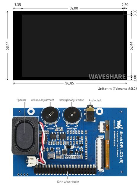 4inch Dpi Lcd B 4inch Capacitive Touch Screen Lcd For Raspberry Pi 480×800 Dpi Ips
