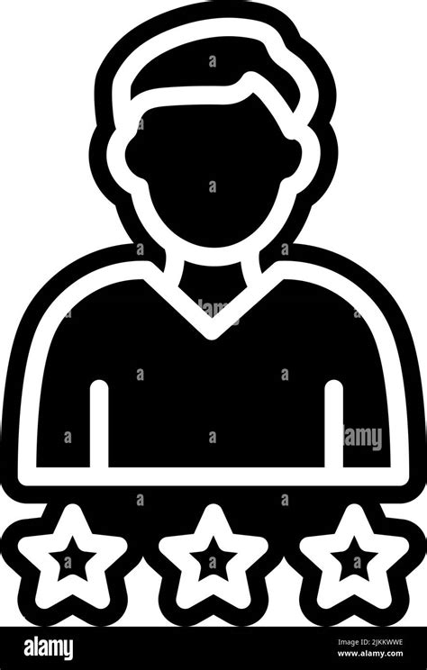 Rating Icon Black Vector Illustration Stock Vector Image And Art Alamy