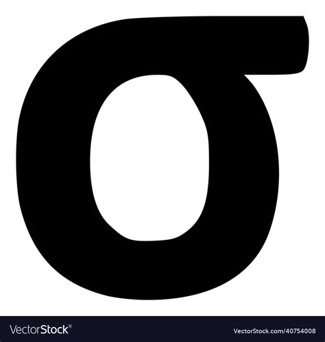 Sigma Greek Lowercase Symbol Flat Icon Royalty Free Vector Sigma Greek Lowercase Symbol Flat Icon Royalty Free Vector