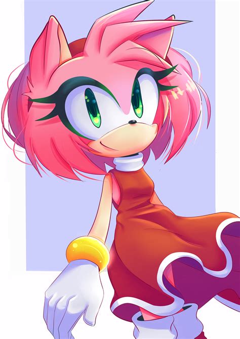 Amy Rose With Some Extra Thicc Eyelashes Art By Blazinghedgefox Ramyrose