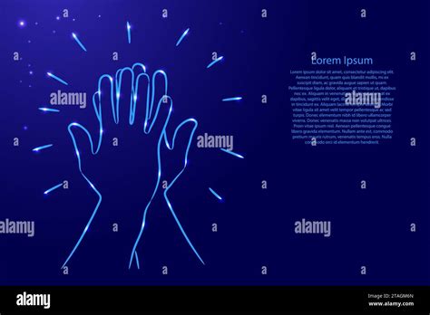 informal greeting two hands giving a high five team result friendly partners from the contour