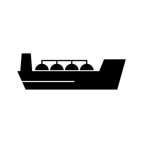 Lng Tanker Icon Liquefied Natural Gas Tanker Vector 26729705 Vector