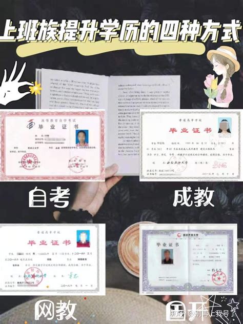 解锁上班族提升学历的4种方式自考成教网教或者国开该选哪种 知乎