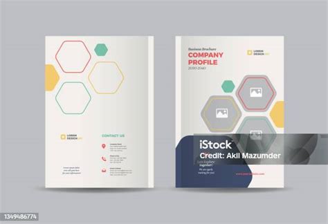 비즈니스 브로셔 커버 디자인 또는 연간 보고서 및 회사 프로필 표지 또는 소책자 및 카탈로그 커버 책표지에 대한 스톡 벡터 아트