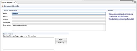Dart Editors Adds Gui For Pubspec Files