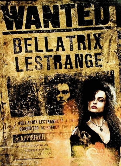 Bellatrix Lestrange Wanted Poster Harry Potter Movie Mini Poster 8