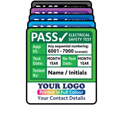 PAT Testing Stickers And Labels For Portable Appliance Testing