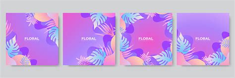 다채로운 그라데이션 꽃과 기하학적 요소가있는 트렌디 한 추상적 인 포스트 스토리 아트 템플릿 소셜 미디어 게시물 모바일 앱 배너 디자인 및 웹 인터넷 광고에 적합합니다 패션