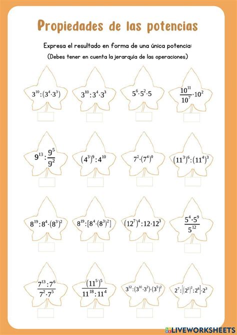 Propiedades De … Free Interactive Worksheets 2199810