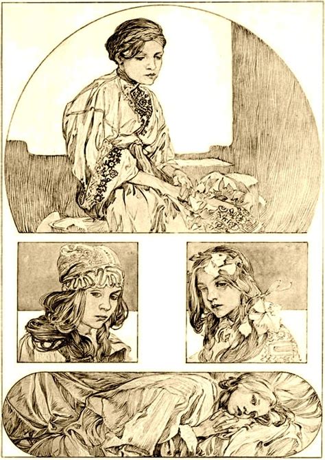 Alphonse Mucha Figures Decoratives