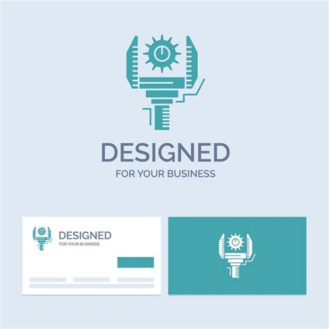 Automation Industry Machine Production Robotics Business Logo Glyph Icon Symbol For Your