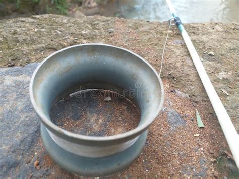 Fishing Gear In The River Stock Image Image Of Wood 204572413