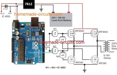 Pure Sine Wave Inverter Circuit Diagram Using Microcontroller Wiring Today