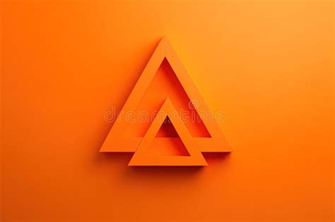 Vibrant Orange Gradient Background With Three Interlocking Triangles