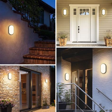 Solar Fence Lights Black Led Oval Bulkhead Light
