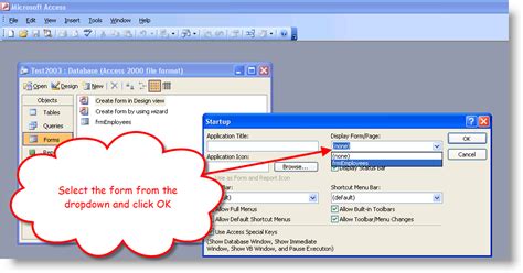 How To Set A Startup Form Btab Development