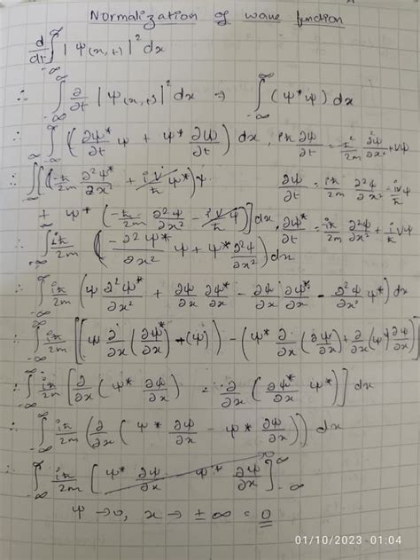 Normalization Of The Wave Function And Derivations Of Operators Qm