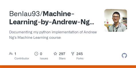 Github Benlau93machine Learning By Andrew Ng In Python Documenting