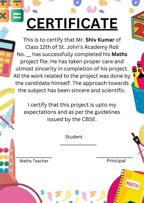 Integrals And Applications On Integrals Maths Project For Class 12 Pdf