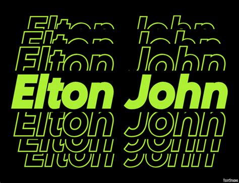 Elton John Text Effect And Logo Design Celebrity