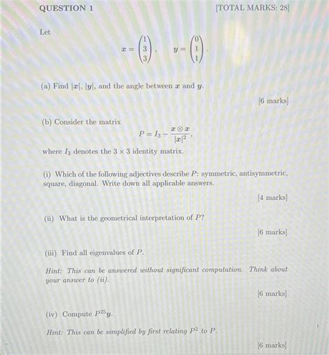 Solved QUESTION TOTAL MARKS Chegg