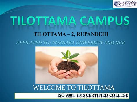 Ppt Tilottama Iso 90012015 Certified College Affiliated To Pokhara