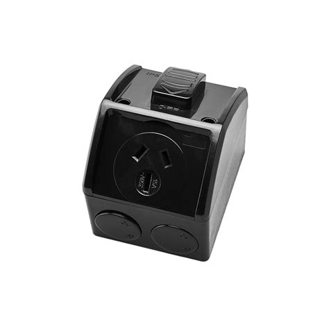 Australia Electric Black Waterproof Socket Waterproof Single Socket