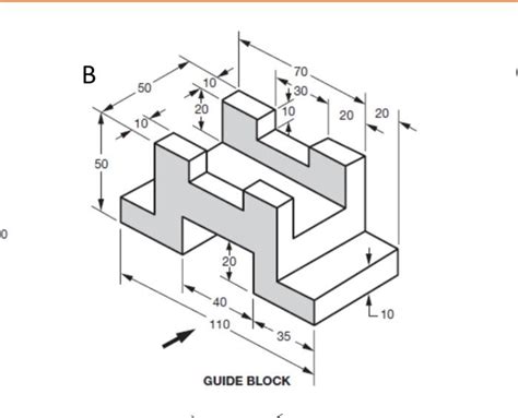 Solved Draw An Isometric Rd Angle Projection Top Front And Chegg Com