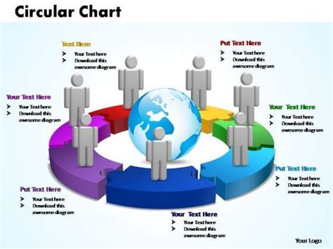 PowerPoint Themes Circular Chart With Globe Ppt Layouts