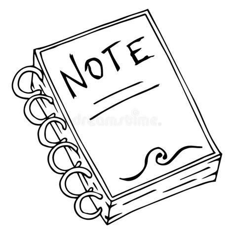Bloc De Notas Ilustración Vectorial De Un Bloc De Notas Bloc De Notas