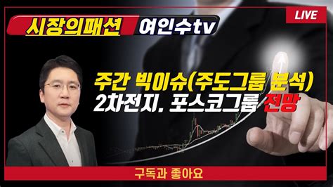 주간 빅이슈 주식시장 2차전지반도체 자동차 포스코그룹자동차엔터 Youtube