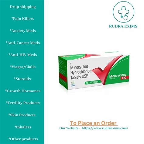 Minocyclone Tab Minocycline 100 Mg At ₹ 4000box Minocycline Tablet