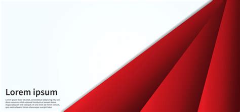 Abstract 3d Red Background With Overlap Layer Vector Image