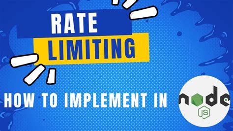 What Is Rate Limiting And How We Can Implement It By Nodejs Tech With Ryder Youtube